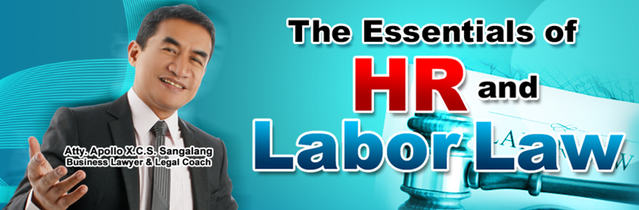 THE ESSENTIAL OF HR LAW 2014 | ARIVA Academy Philippines, Inc.