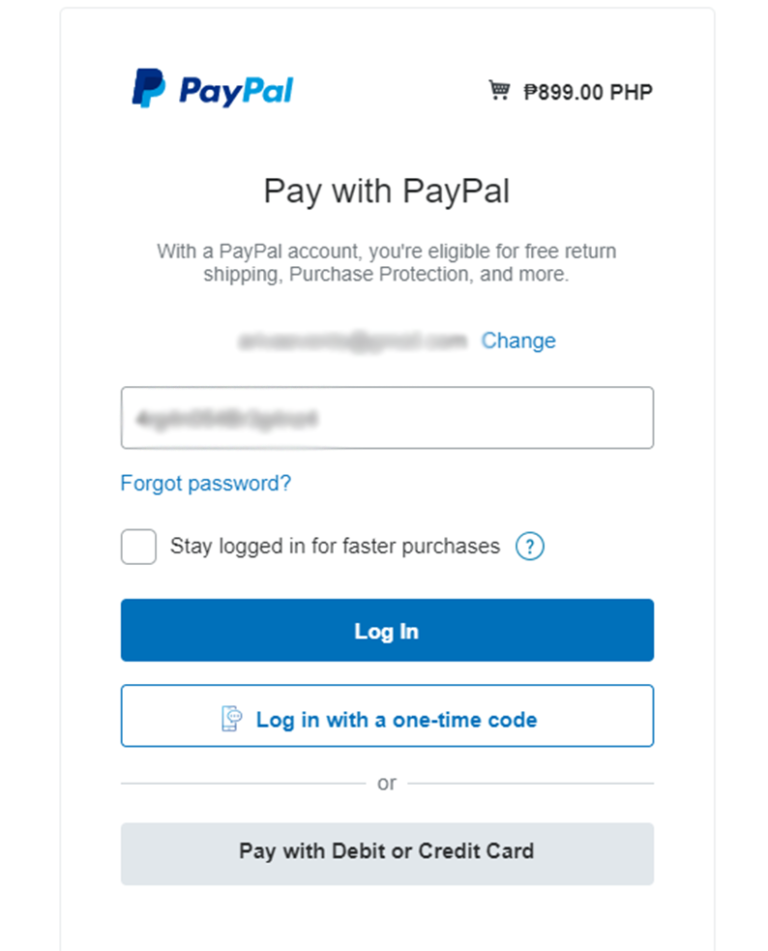 PAYPAL PASSWORD | ARIVA Academy Philippines, Inc.